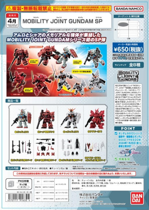 【預訂日期至02-Dec-23】Bandai - JPY650 MOBILITY JOINT GUNDAM SP SET (45701179
