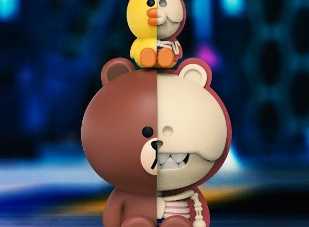 【預訂—數量有限，額滿即止】Mighty Jaxx - 7.5 LINE FRIENDS XXRAY PLUS Brown and Sall