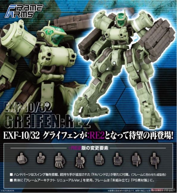【預訂日期至28-Oct-21】Kotobukiya FRAME ARMS EXF-10-32 GREIFEN RE2 1/100 Plas