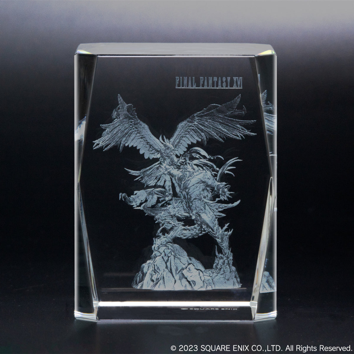 SQUARE ENIX - FINAL FANTASY XVI 3D Crystal Glass - PHOENIX & IFRIT Y45