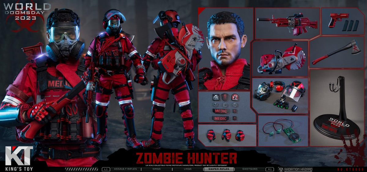 【預訂日期至28-Dec-23】KING'S TOY 1-6 Apocalypse Zombie Hunter KT8009 (KT8009