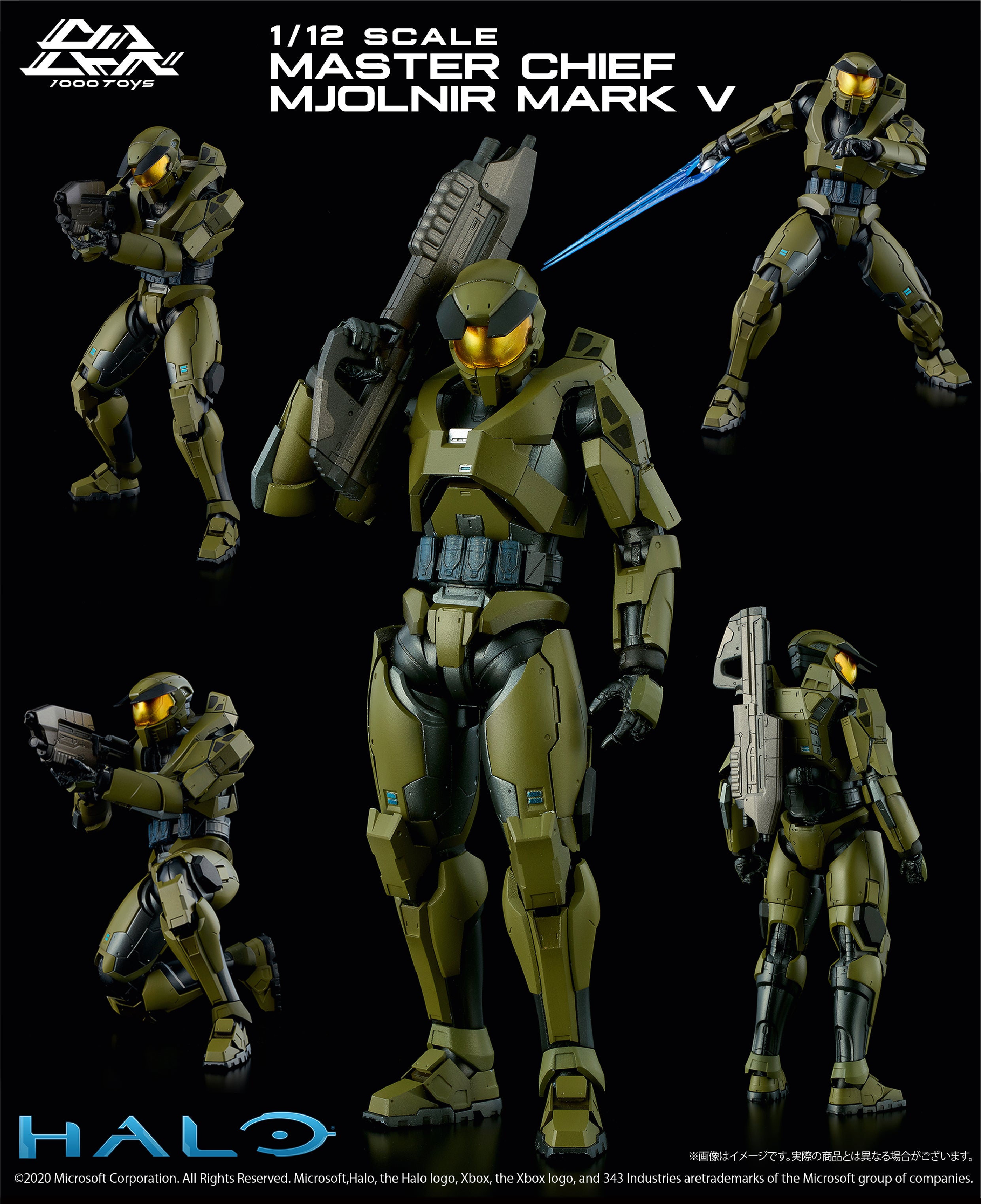 【已截訂】1000toys ''Halo'' RE EDIT Master Chief MJOLNIR Mark V 1/12 Action