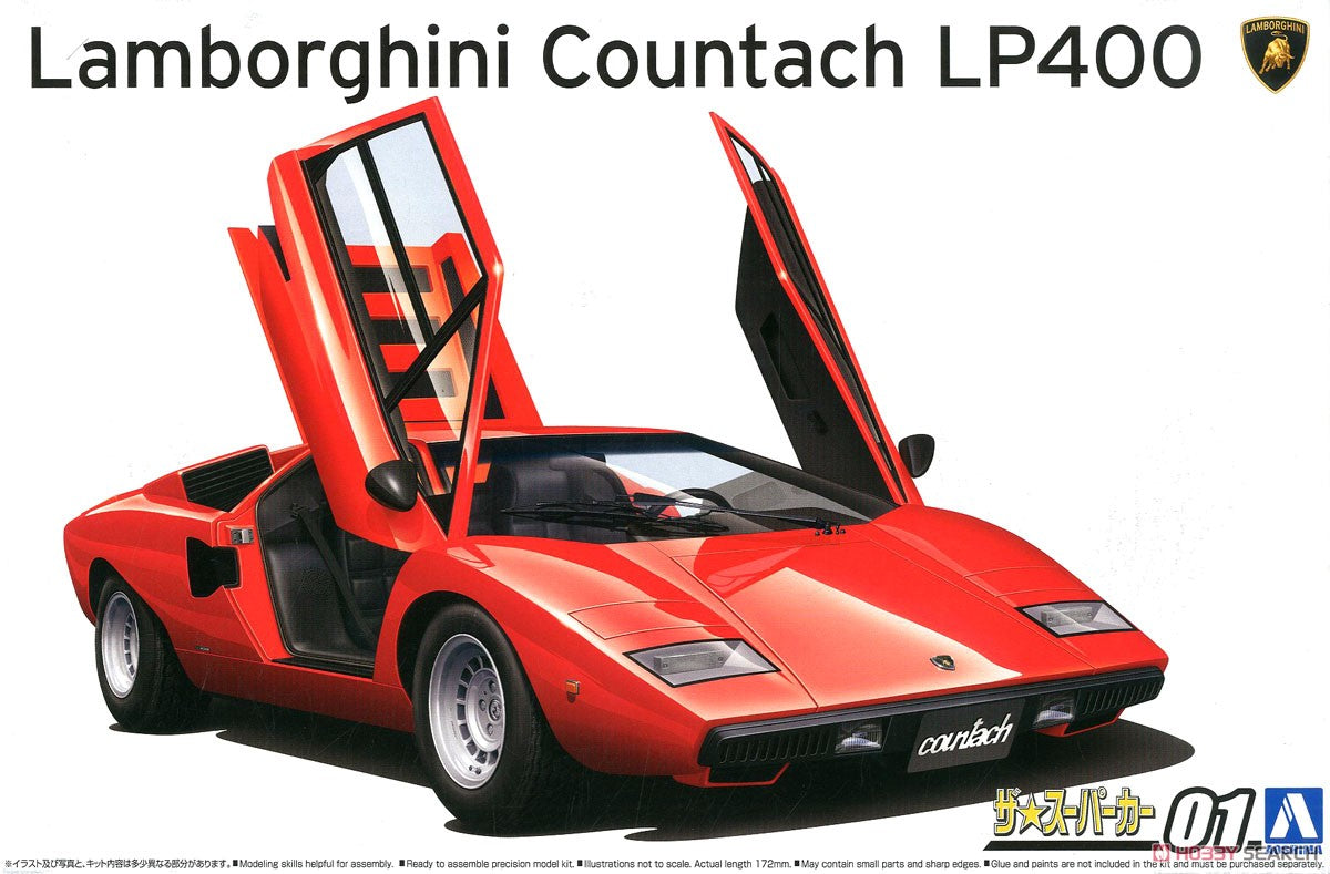 AOSHIMA - `74 Lamborghini Countach LP400 模型【售完】