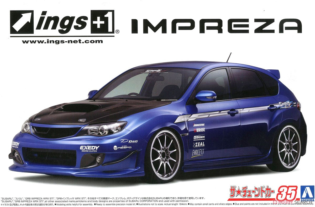AOSHIMA - Ings GRB Impreza WRX STI `07 (Subaru) 模型【現貨】