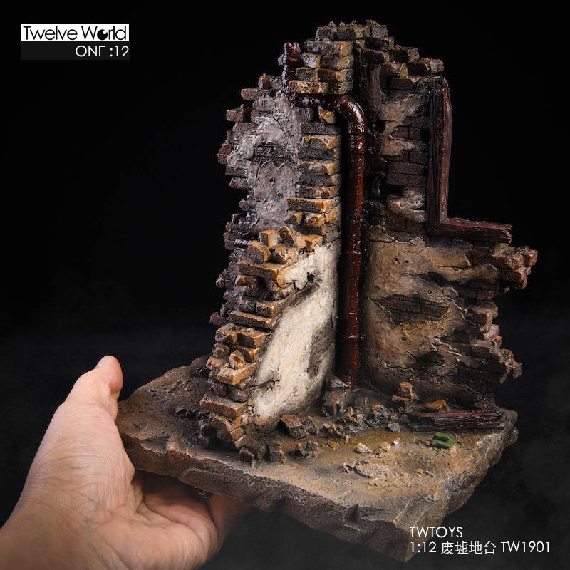 TWTOYS 1/12 Ruin Platform Scene Military Trends World War II Ant DAM S