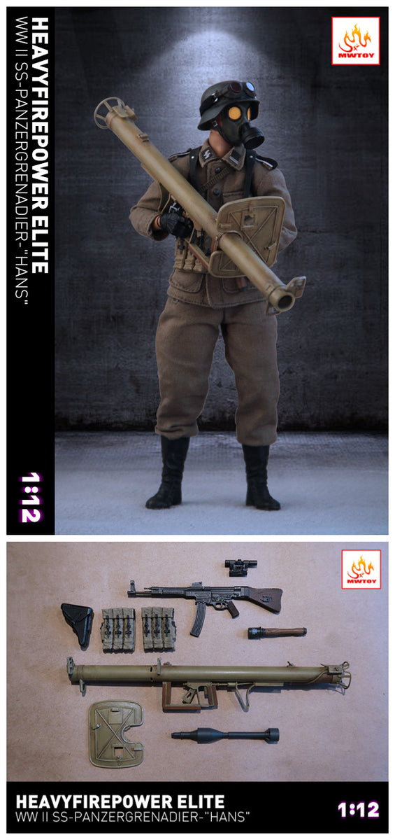【己截訂】MWTOY WW II SS-PANZERGRENADIER-HANS 1/12 Action Figure