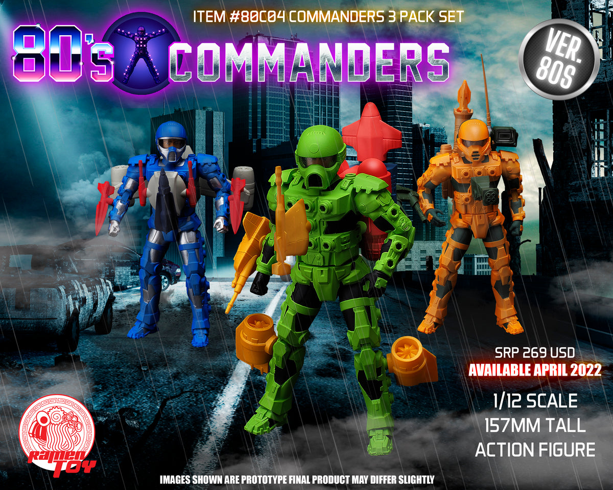 【預訂日期至10-Feb-22】Ramen Toy #80C04 - VER 80s Commanders Action Figure
