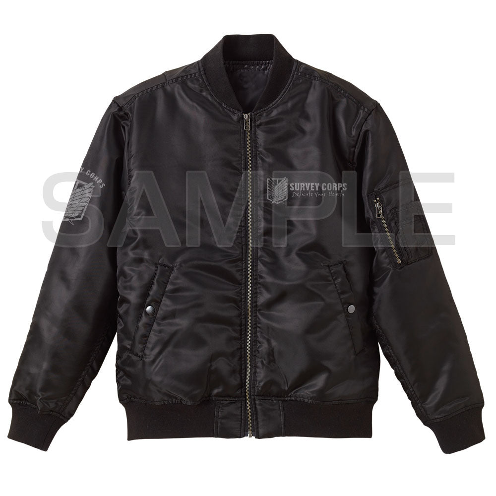 【預訂日期至29-Oct-22】COSPA 進擊的巨人 調查兵團 黑色 MA-1外套