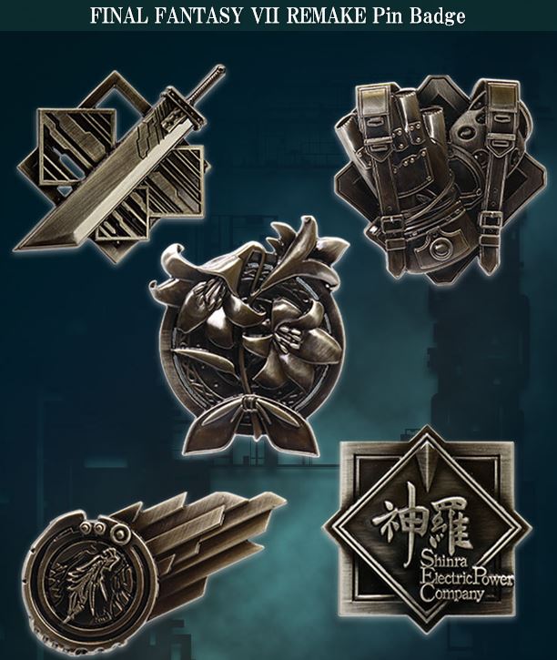 【已截訂】Square Enix Final Fantasy VII REMAKE Pin Badge [BOX 10入] [齊2套]