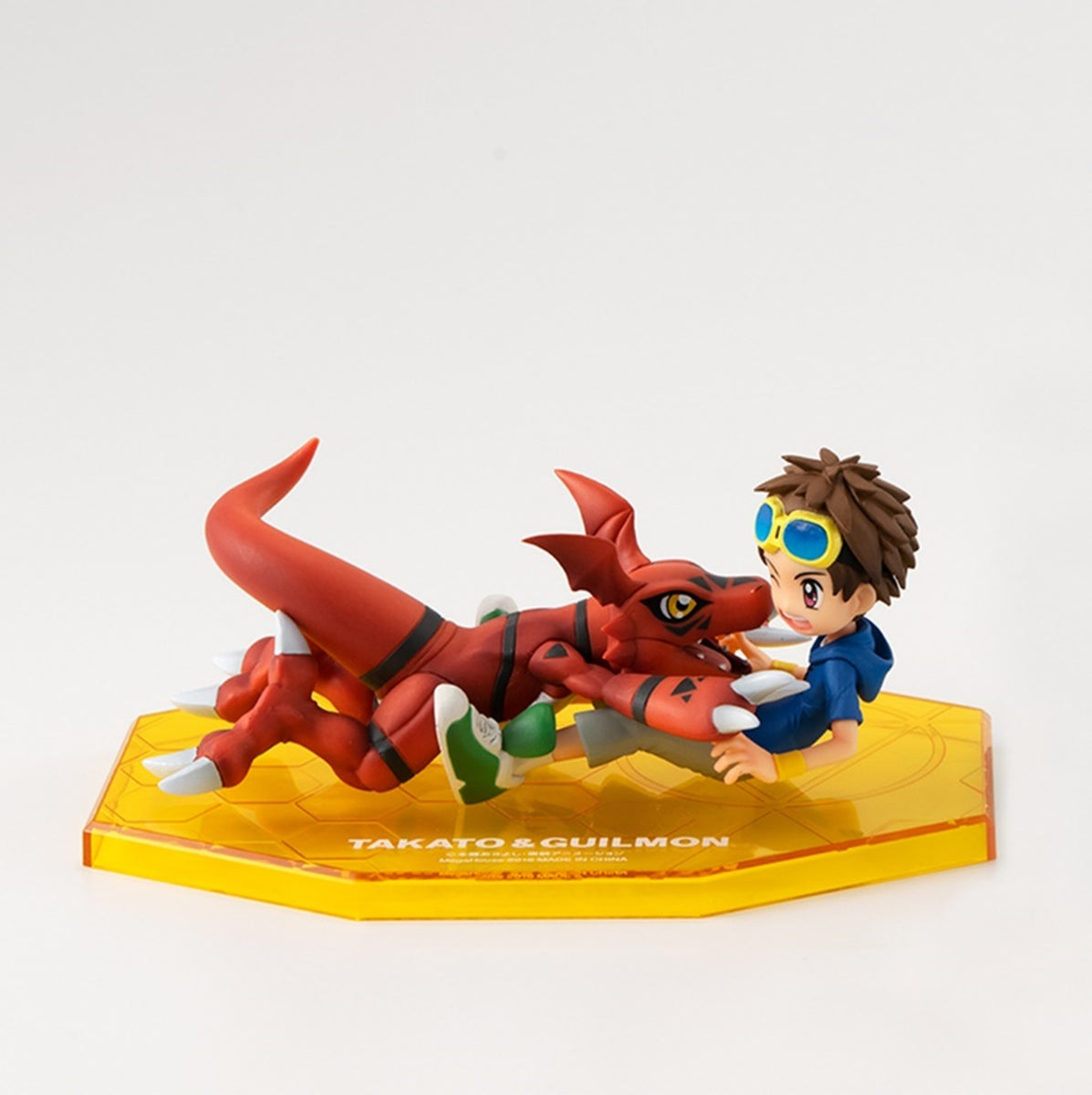 【已截訂】Mega House G.E.M. DIGIMON TAMERS Guilmon & Matsuda Takato PVC Fig