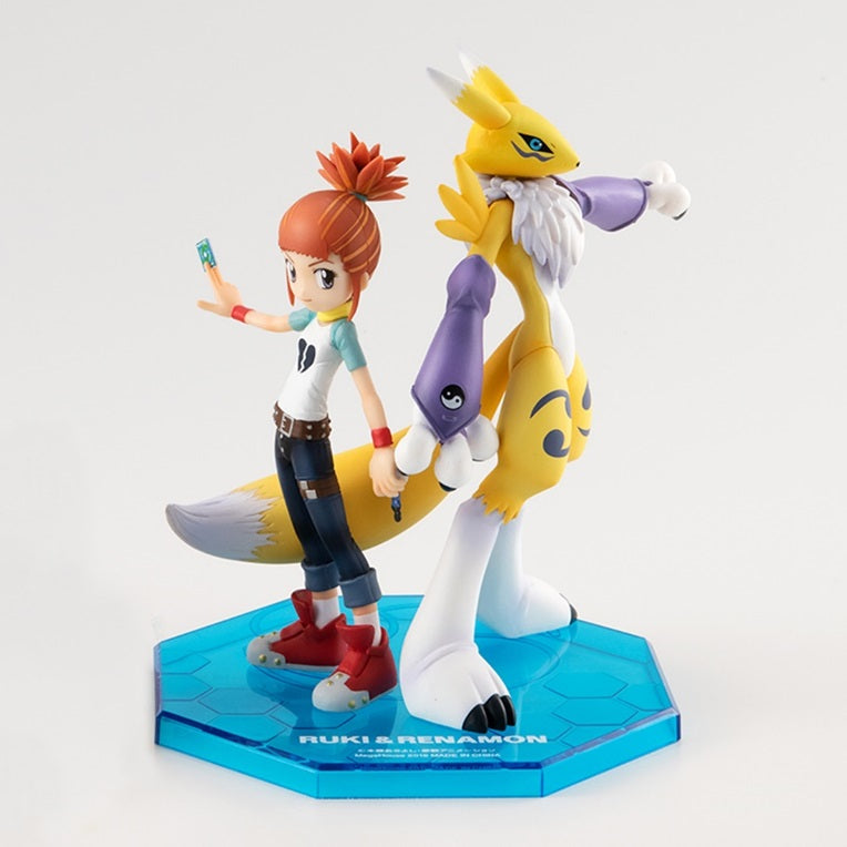 【已截訂】Mega House G.E.M. DIGIMON TAMERS Renamon & Makino Ruki PVC Figure