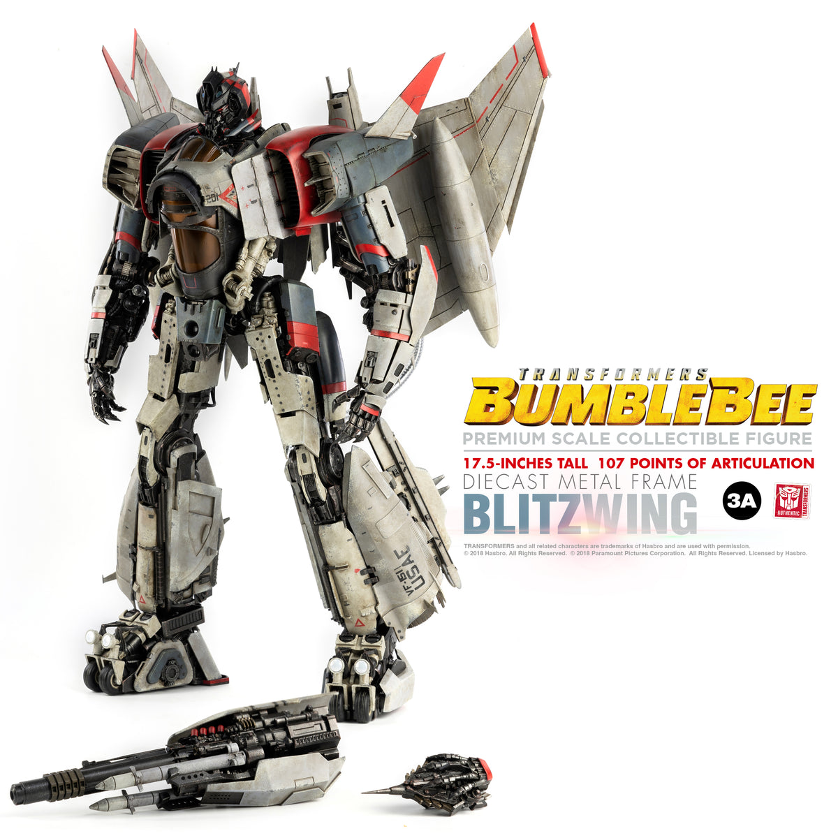 ThreeZero - BLITZWING Transformers BUMBLEBEE Premium Scale Action Figu