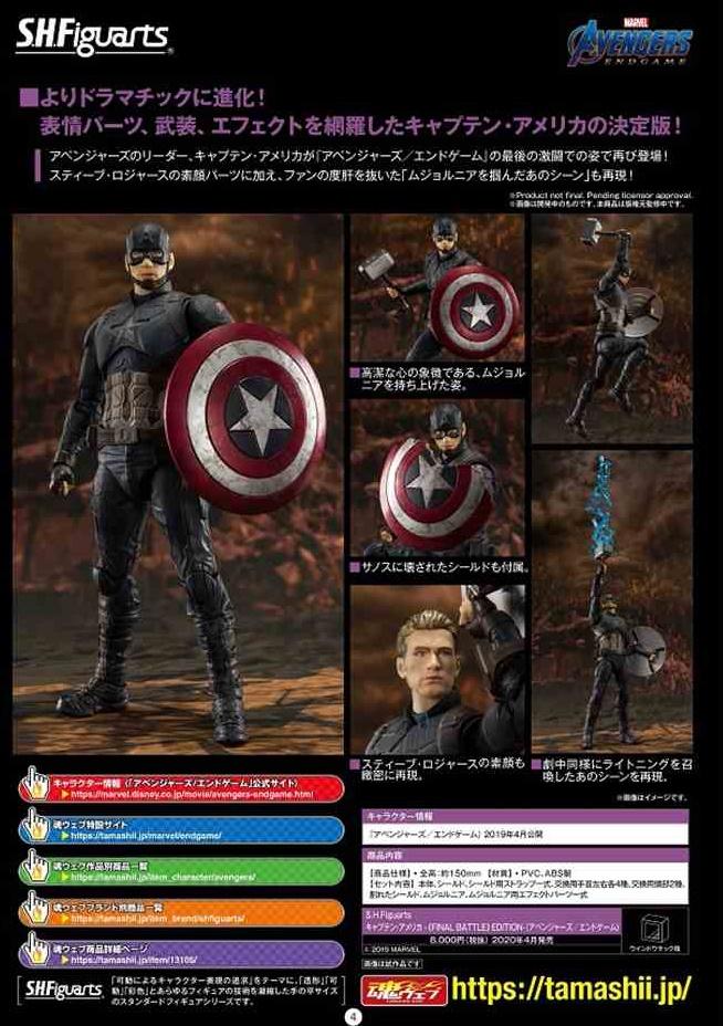 Marvel SHF Captain America Final Battle Edition | S.H.Figuarts Action