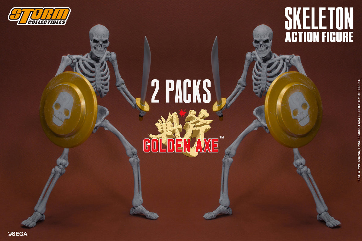 【已截訂】Storm Collectibles SKELETON - 2 PACKS - Golden Ax Action figure