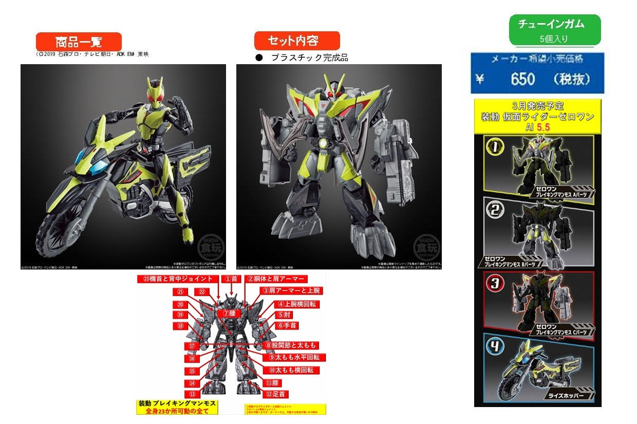 【已截訂】Bandai SO-DO Kamen Rider Zero One AI 5.5 [1BOX10入]