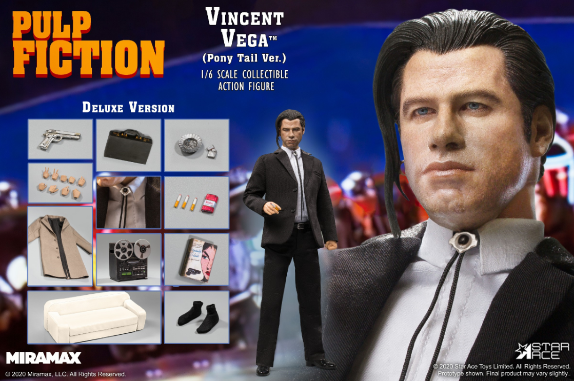 【已截訂】Star Ace - SA0085 16 Vincent Vega 2.0 (Pony Tail) Deluxe ver. 1/6