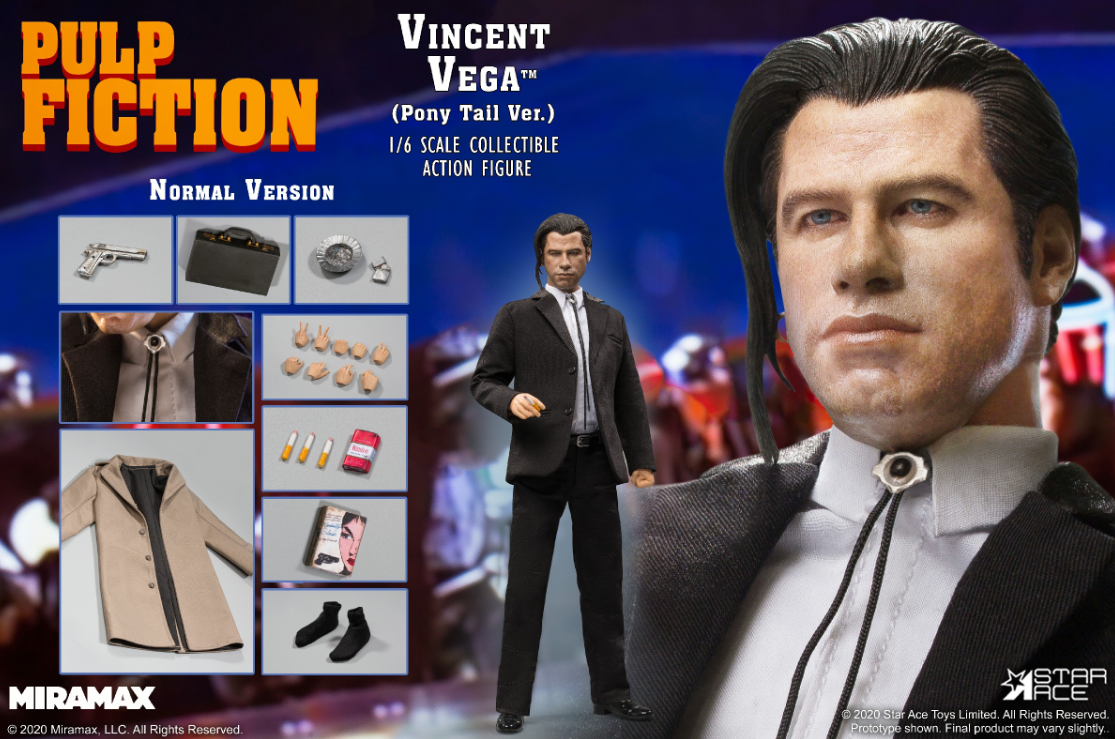 【已截訂】Star Ace - SA0086 16 Vincent Vega 2.0 (Pony Tail) Normal ver. 1/6