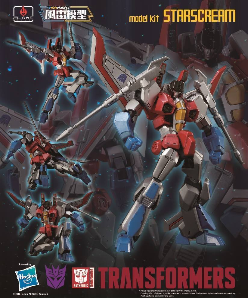【已截訂】Flame Toys Transformers Starscream Plastic Model Kit